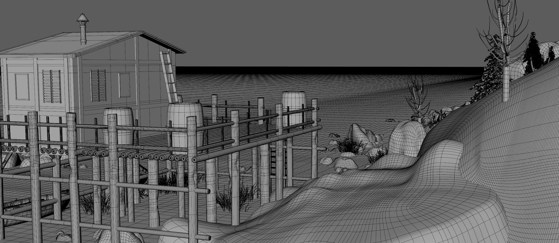 3D Landscape Environment Lake Model - TurboSquid 1259177