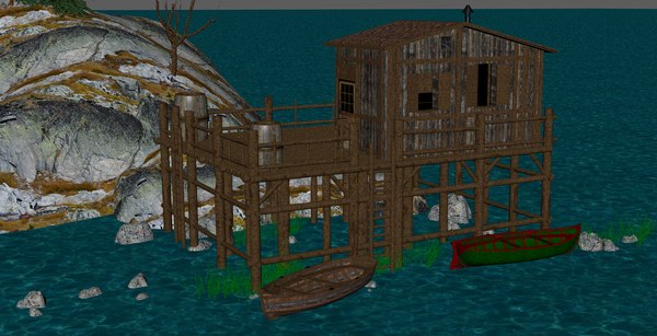 3D landscape environment lake model - TurboSquid 1259177