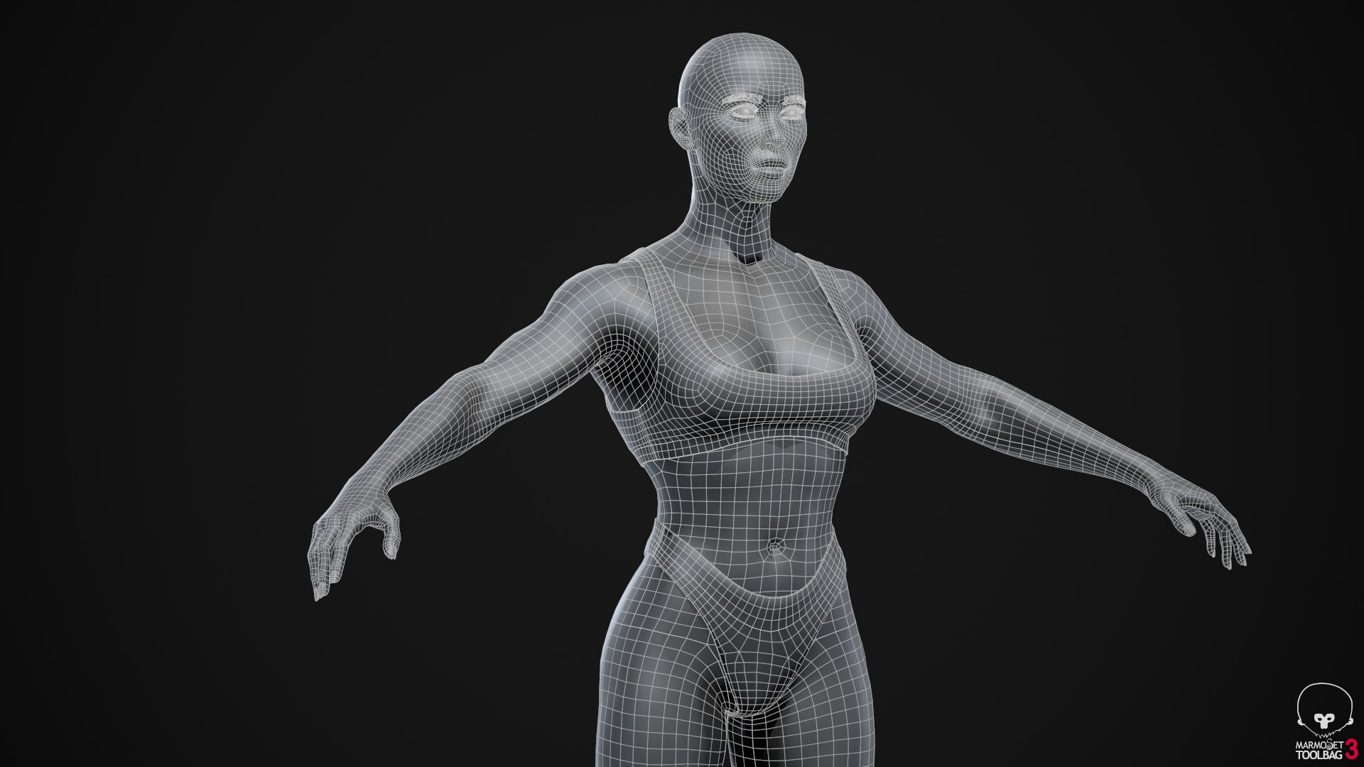 3D model Muscle woman - TurboSquid 1752349