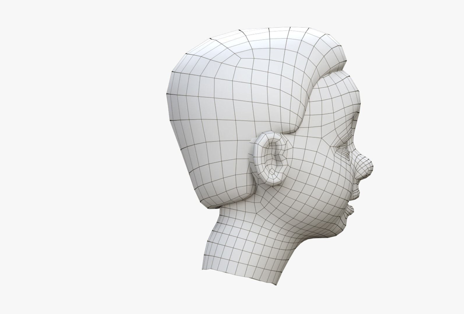 3D Kid Head - TurboSquid 1378462