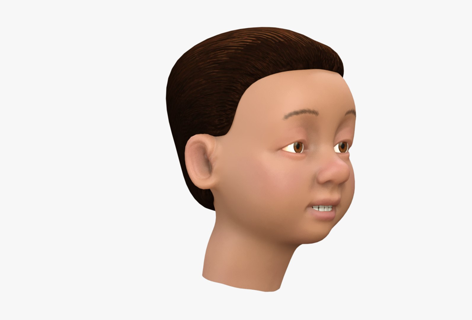 3D Kid Head - TurboSquid 1378462