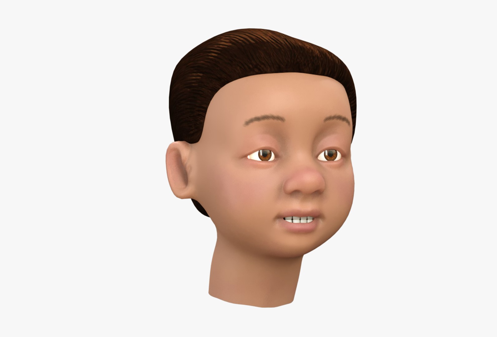 3D Kid Head - TurboSquid 1378462