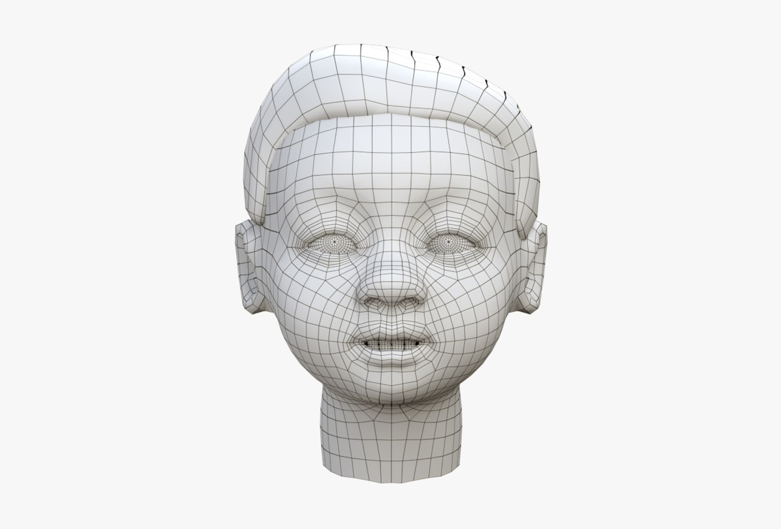 3D Kid Head - TurboSquid 1378462