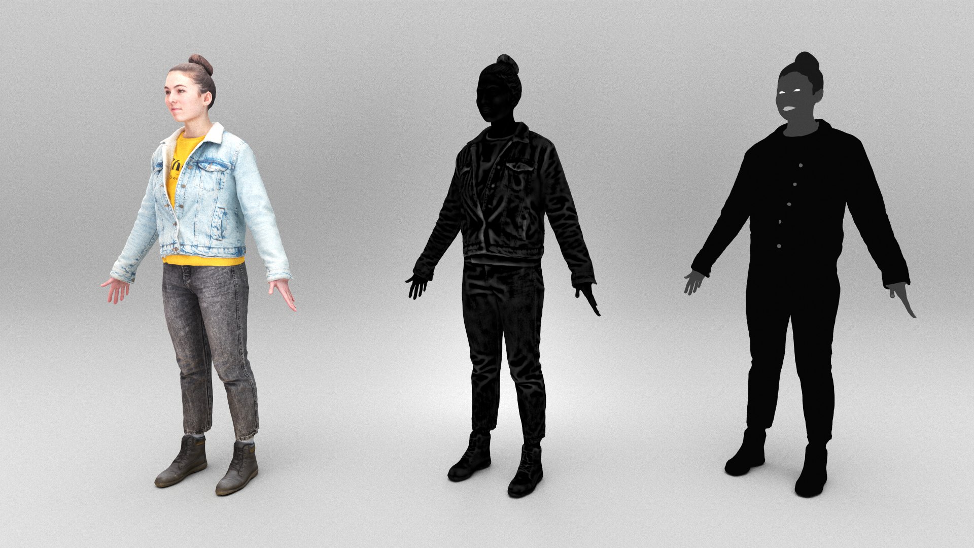 Young Woman In Denim Ready For Animation 365 Model - TurboSquid 1961601