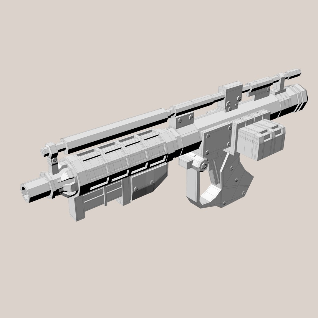 Droid Gun 3D - TurboSquid 1229875