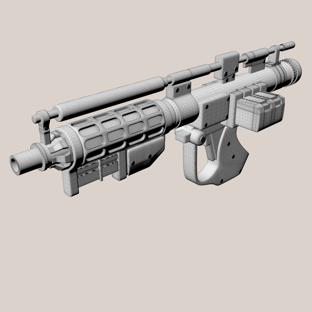 Droid Gun 3D - TurboSquid 1229875