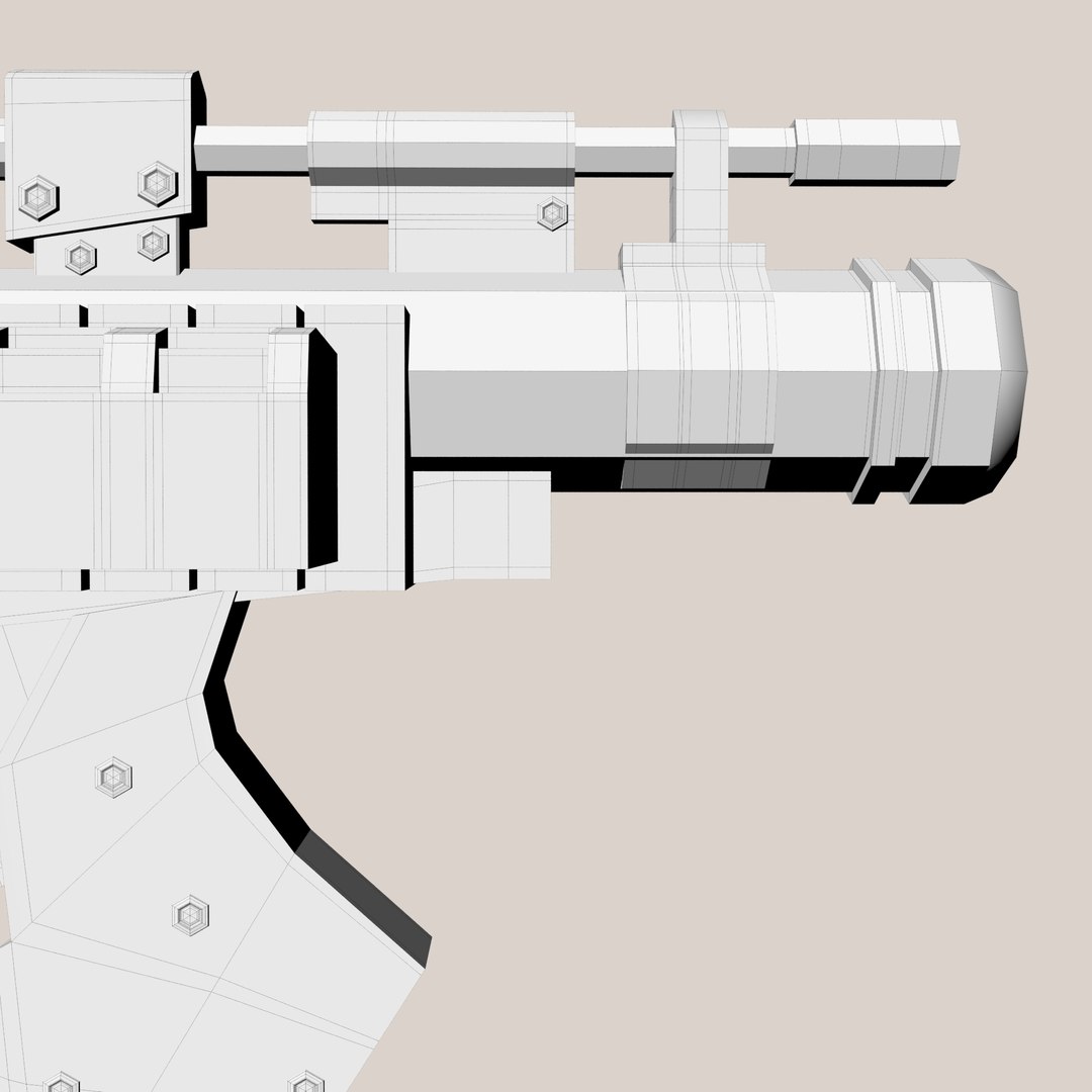 Droid Gun 3D - TurboSquid 1229875
