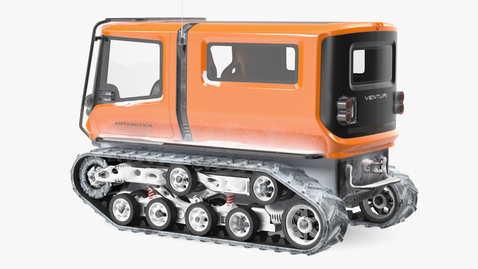 3D Snowy Venturi Polar Vehicle Simple Interior Model - TurboSquid 2133765