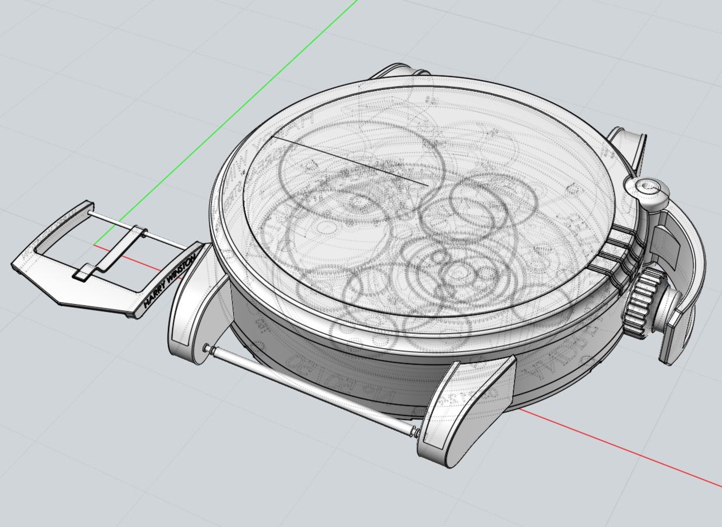 Luxury Harry Winston Opus 3d 3ds