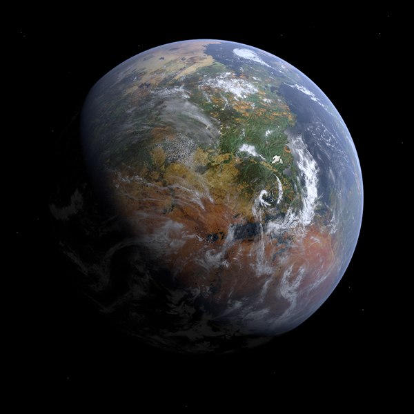 Fictional Alien Earth-like Planet 2 12k 3D - TurboSquid 1856065