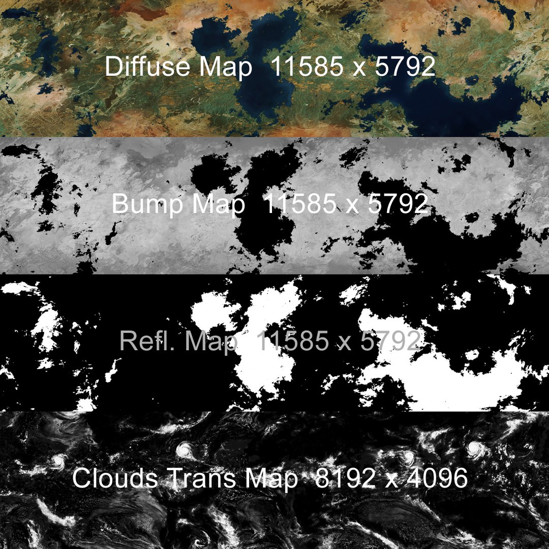 Fictional Alien Earth-like Planet 2 12k 3D - TurboSquid 1856065