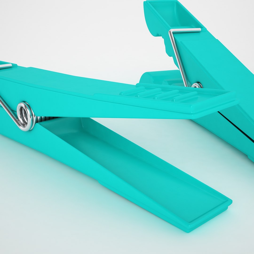 3D Plastic Clothespin Clothes Model - TurboSquid 1365573