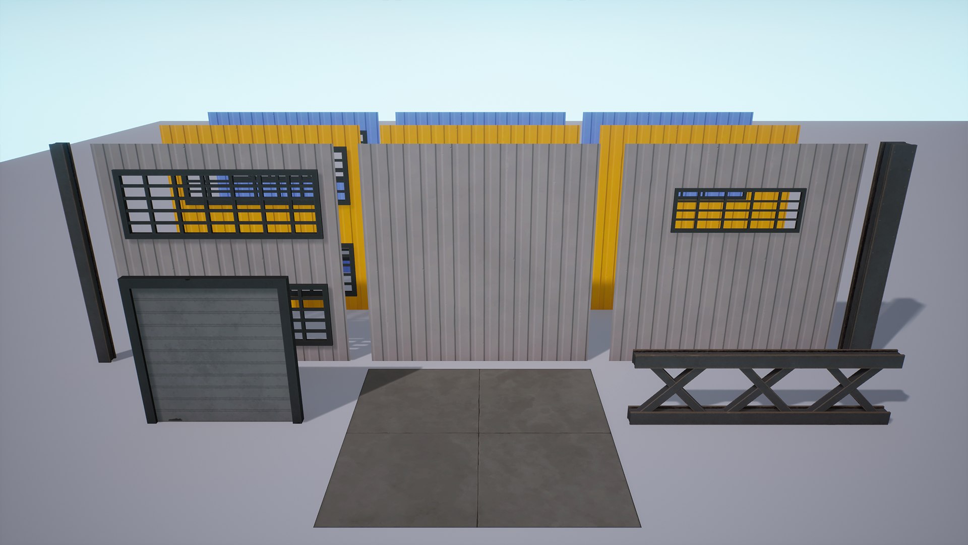 3D Stylized Low Poly FPS Map 1 - Warehouse Model - TurboSquid 2224355