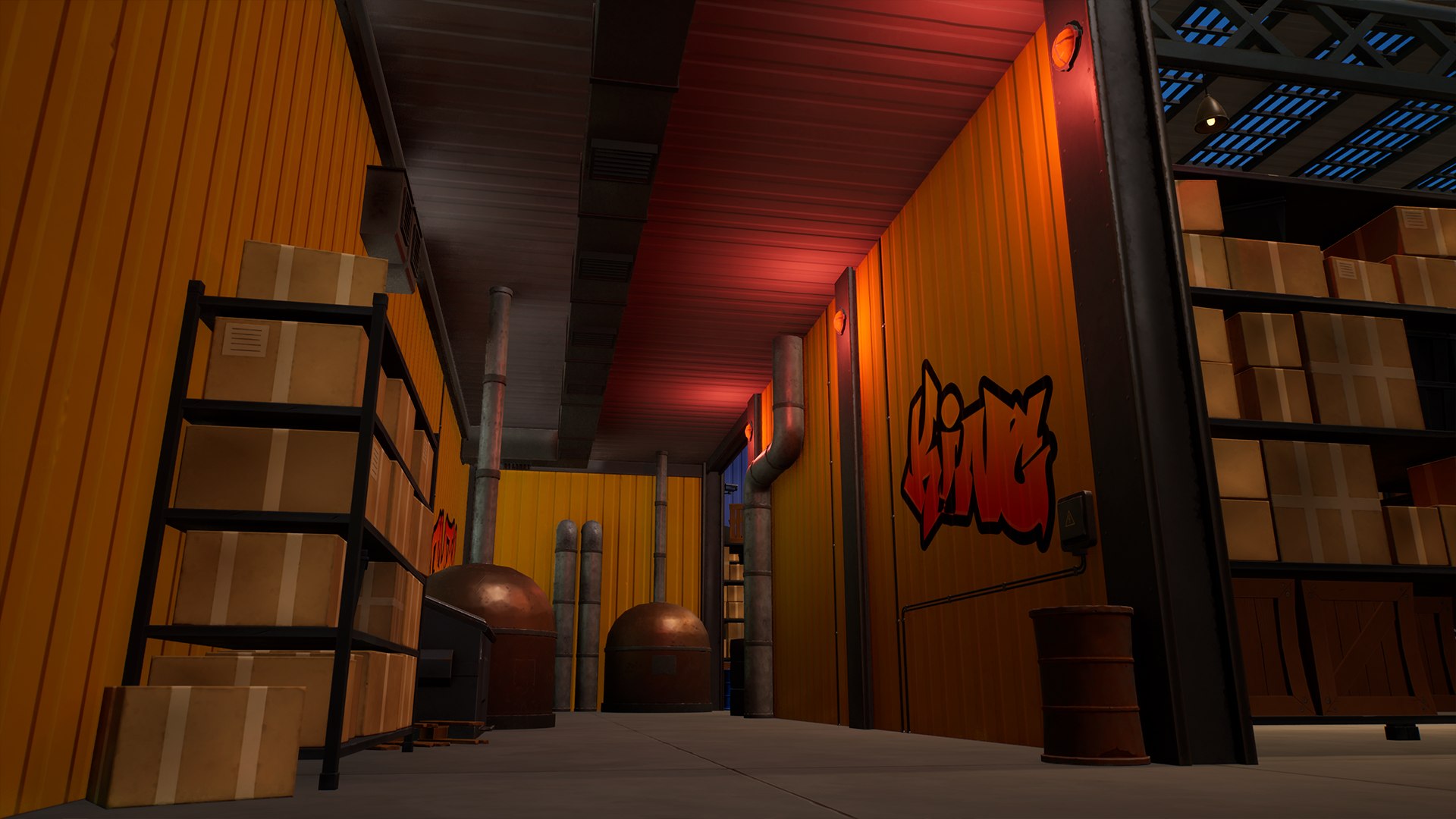 3D Stylized Low Poly FPS Map 1 - Warehouse Model - TurboSquid 2224355