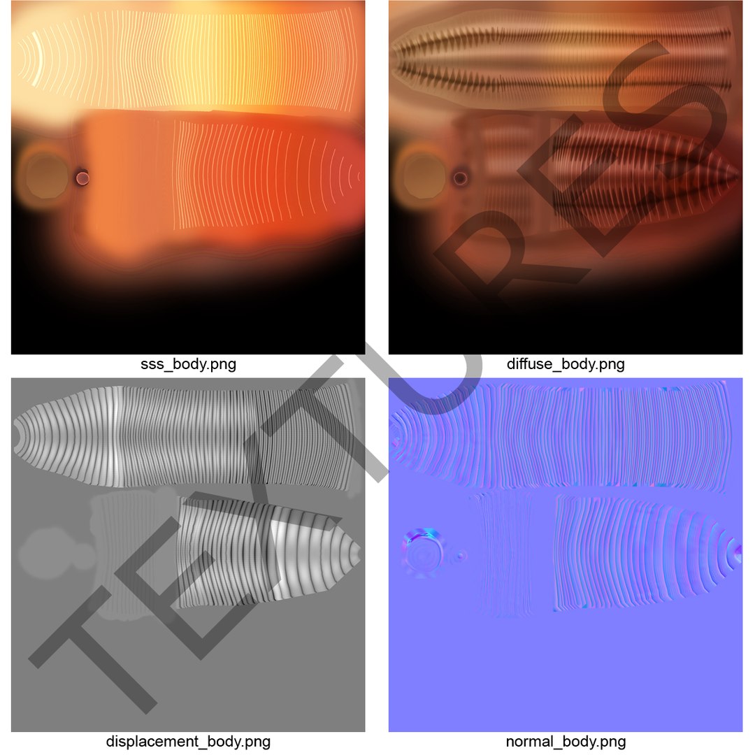 3d Earth Worm Pose 3