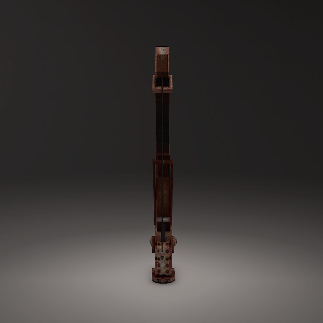 Real-time Deck Crane 3d Model