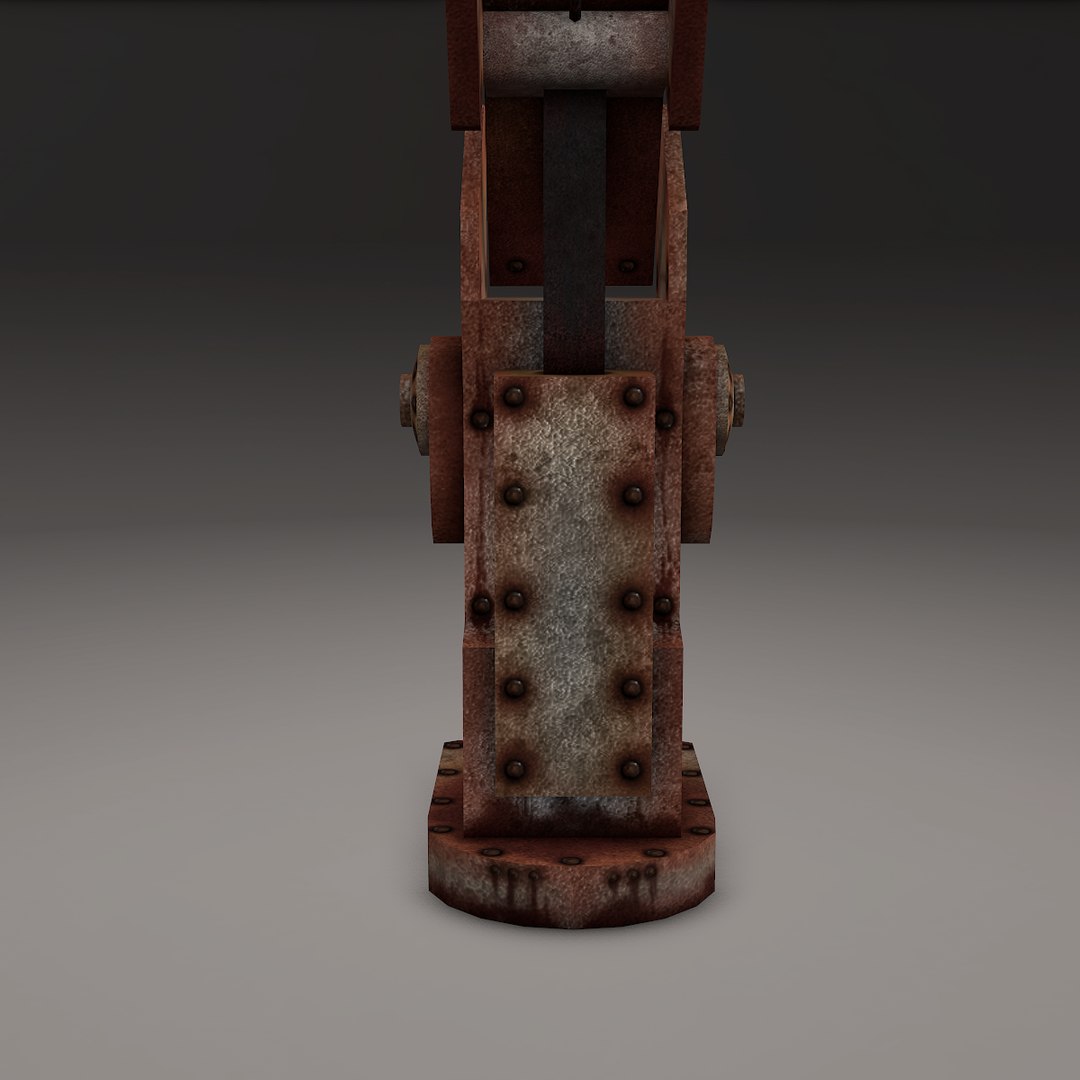 Real-time Deck Crane 3d Model