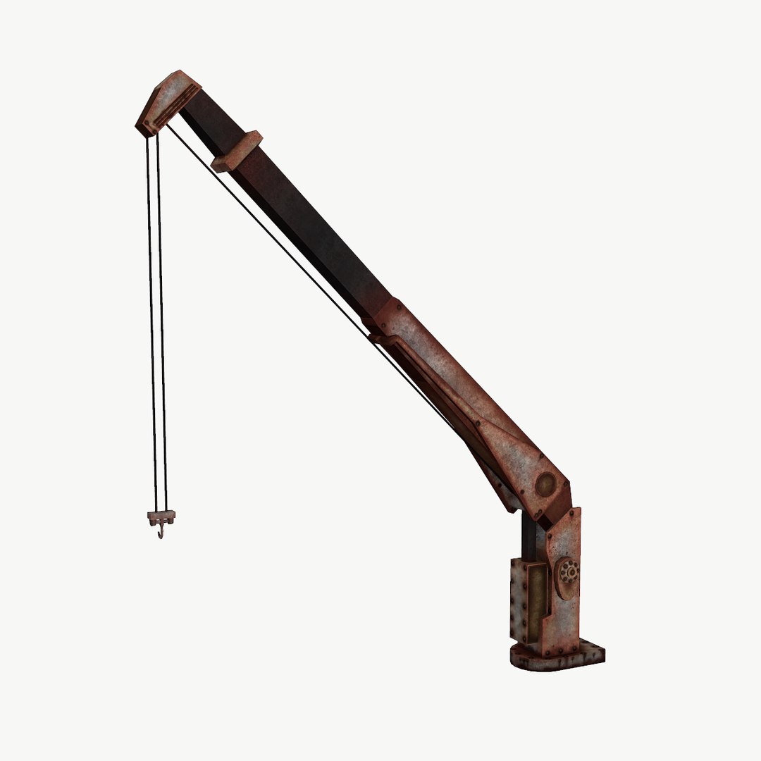 Real-time Deck Crane 3d Model