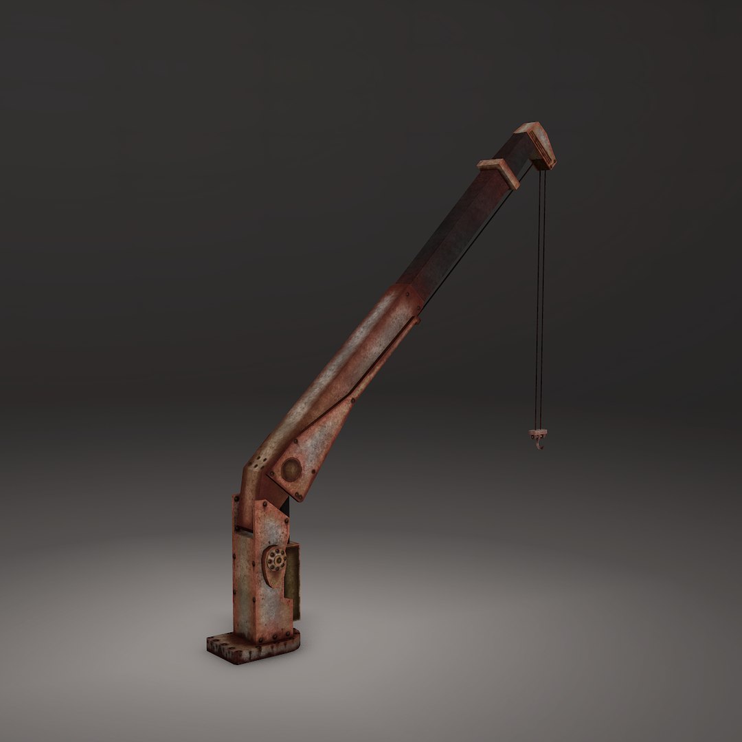 Real-time Deck Crane 3d Model