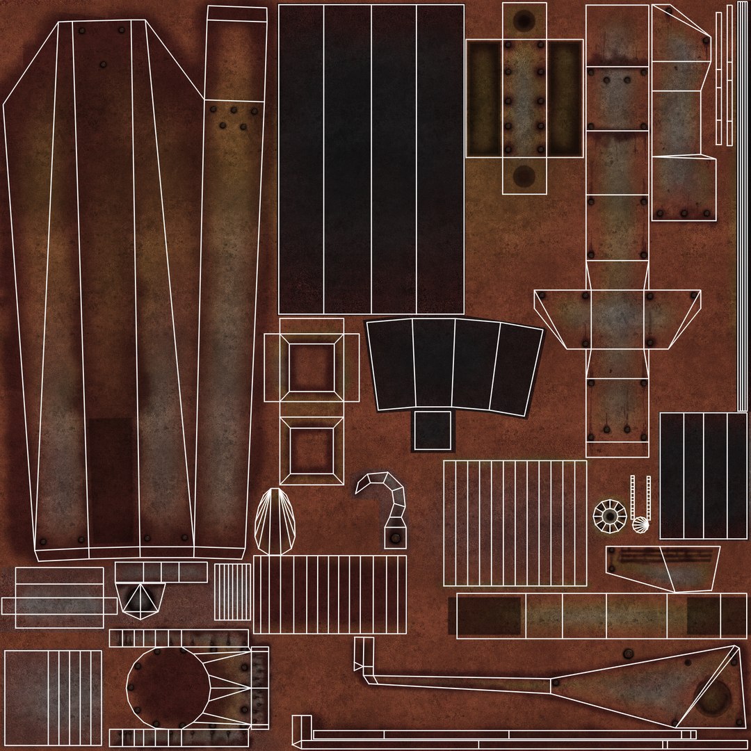 Real-time Deck Crane 3d Model