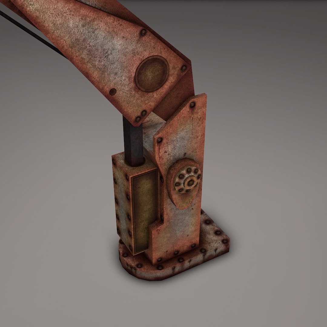 Real-time Deck Crane 3d Model