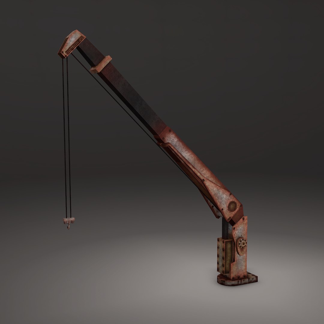 Real-time Deck Crane 3d Model