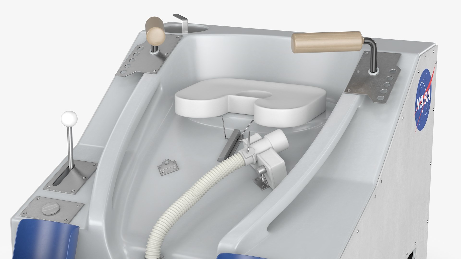NASA Space Vacuum Toilet Module White 3D Model - TurboSquid 2448463
