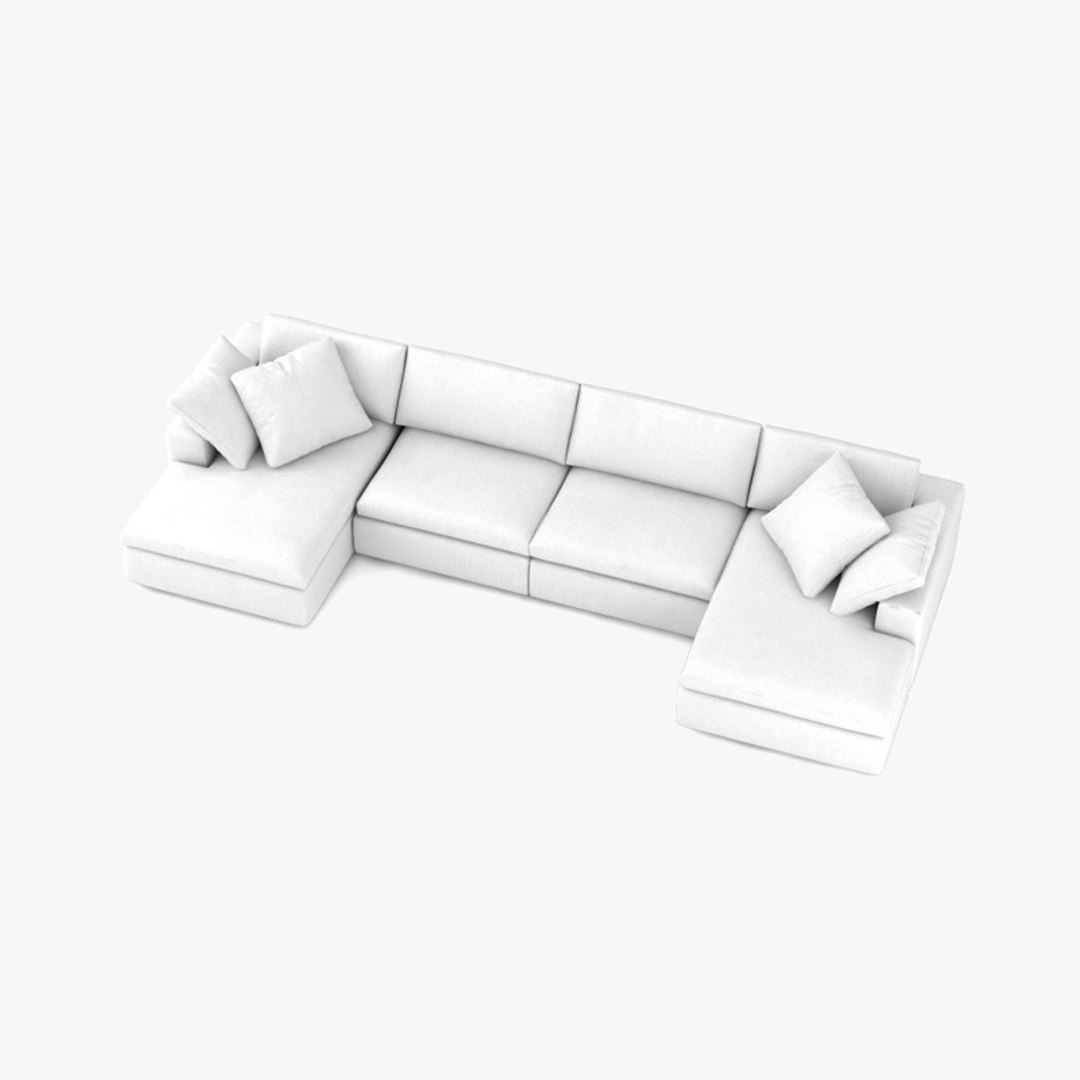 Restoration Hardware Cloud Modular Sofa Model - TurboSquid 1958647