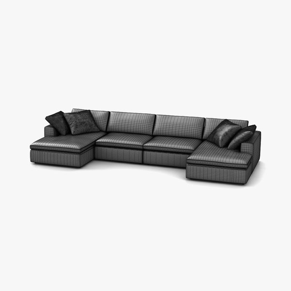 Restoration Hardware Cloud Modular sofa model - TurboSquid 1958647