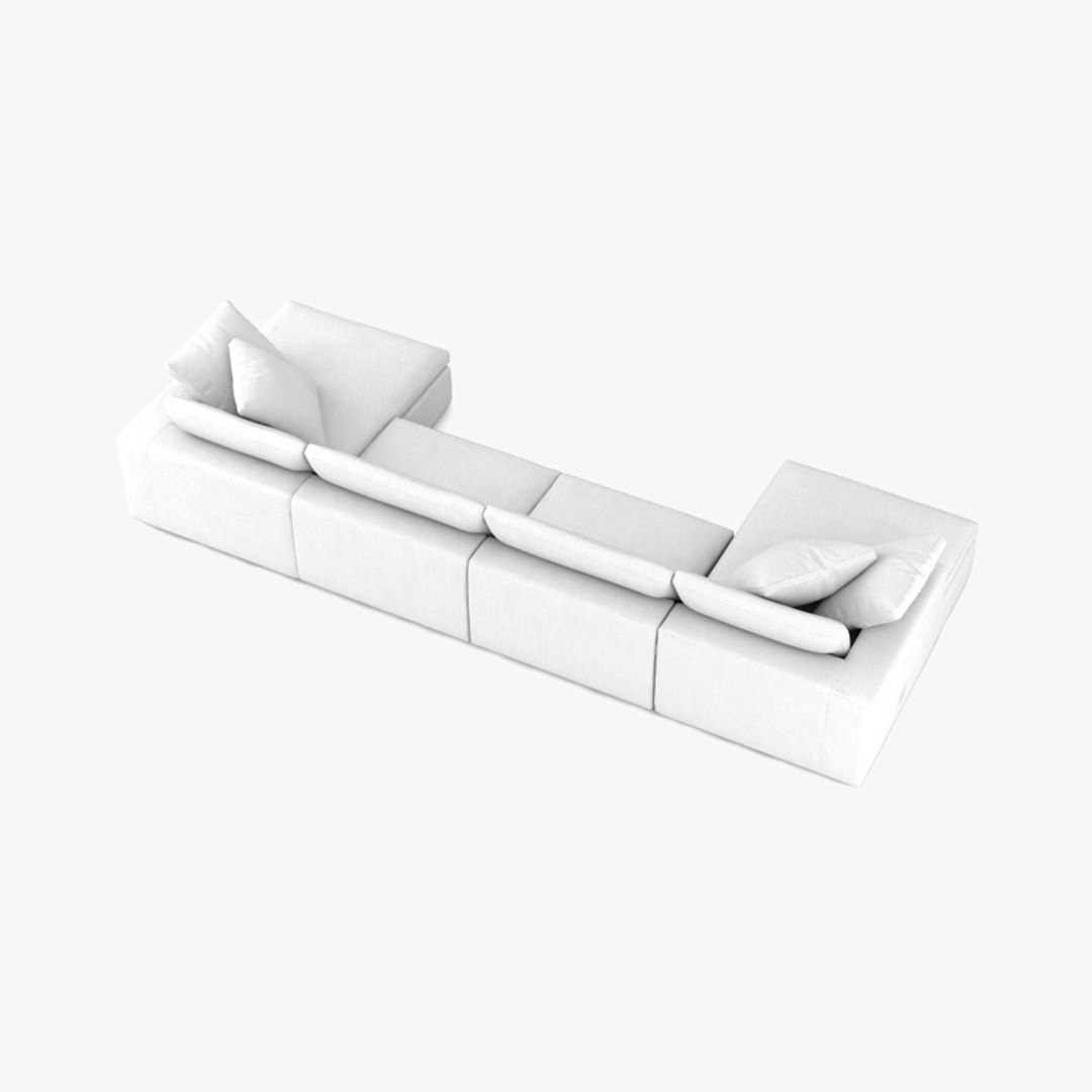 Restoration Hardware Cloud Modular Sofa Model - TurboSquid 1958647