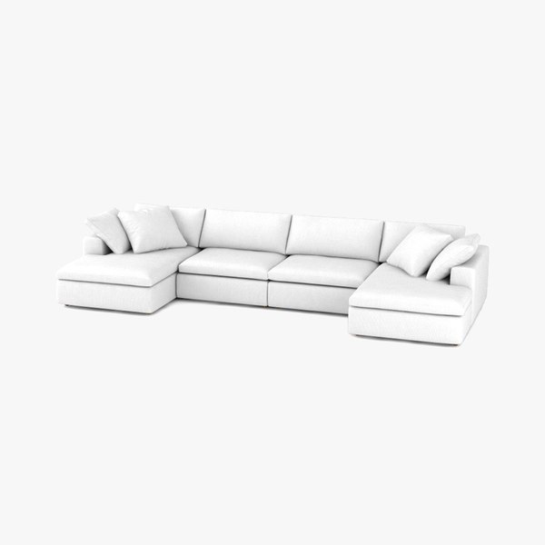 Restoration Hardware Cloud Modular sofa model - TurboSquid 1958647