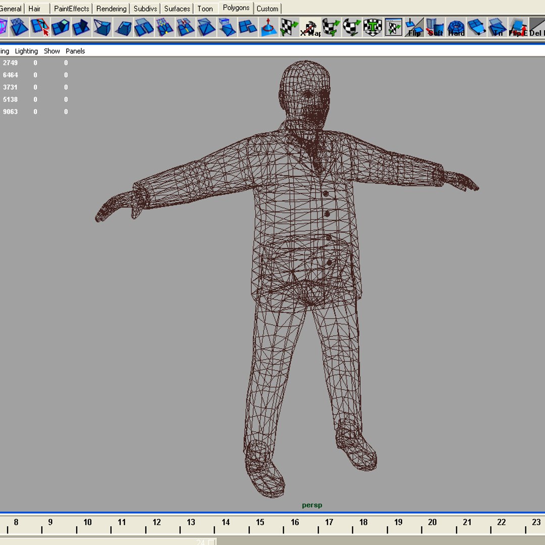 Elderly Businessman 3d Model