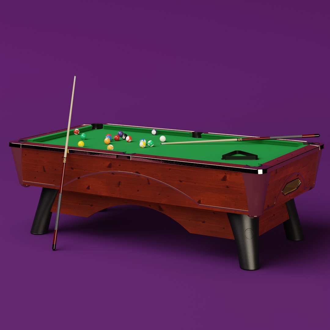 Pool Table 3D Model - TurboSquid 1857253