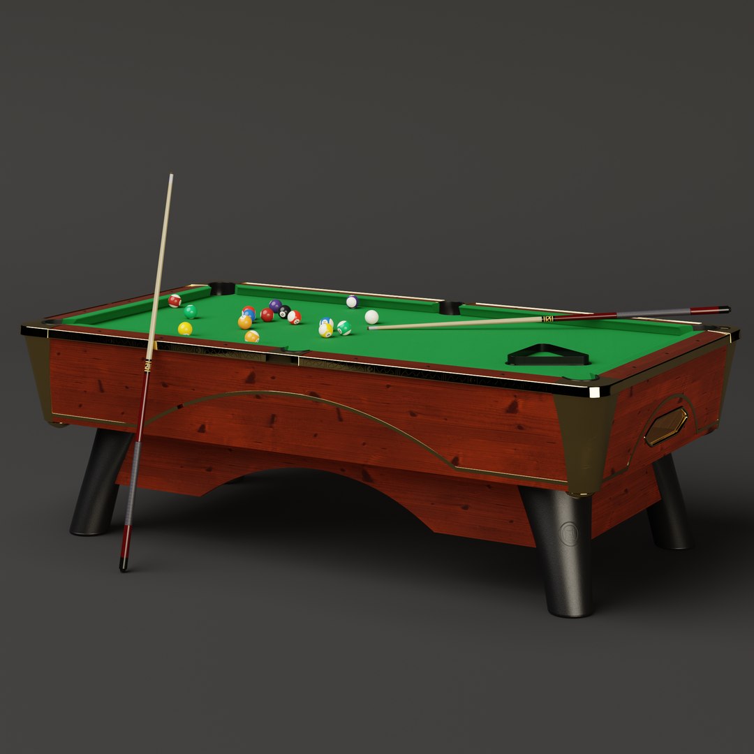 Pool Table 3D Model - TurboSquid 1857253
