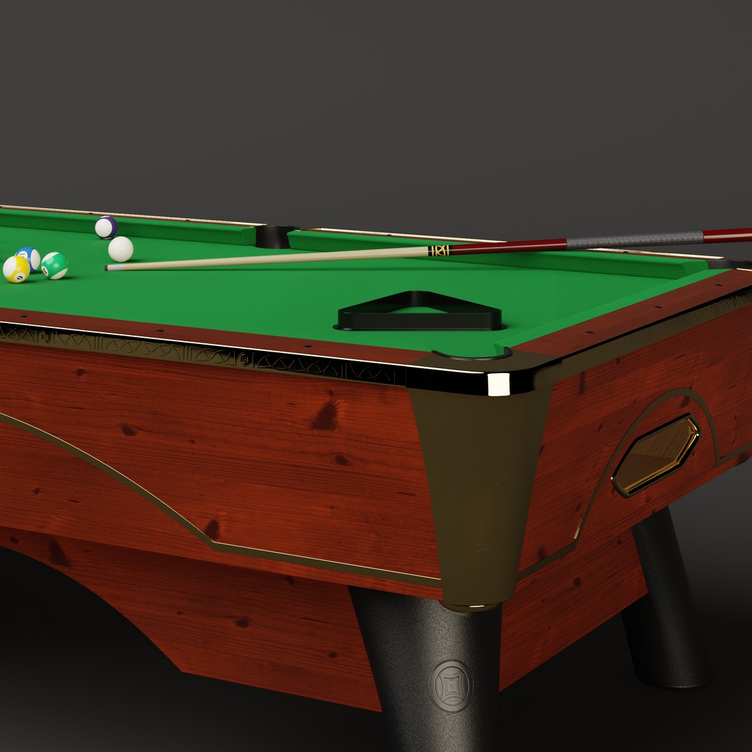 Pool Table 3D Model - TurboSquid 1857253