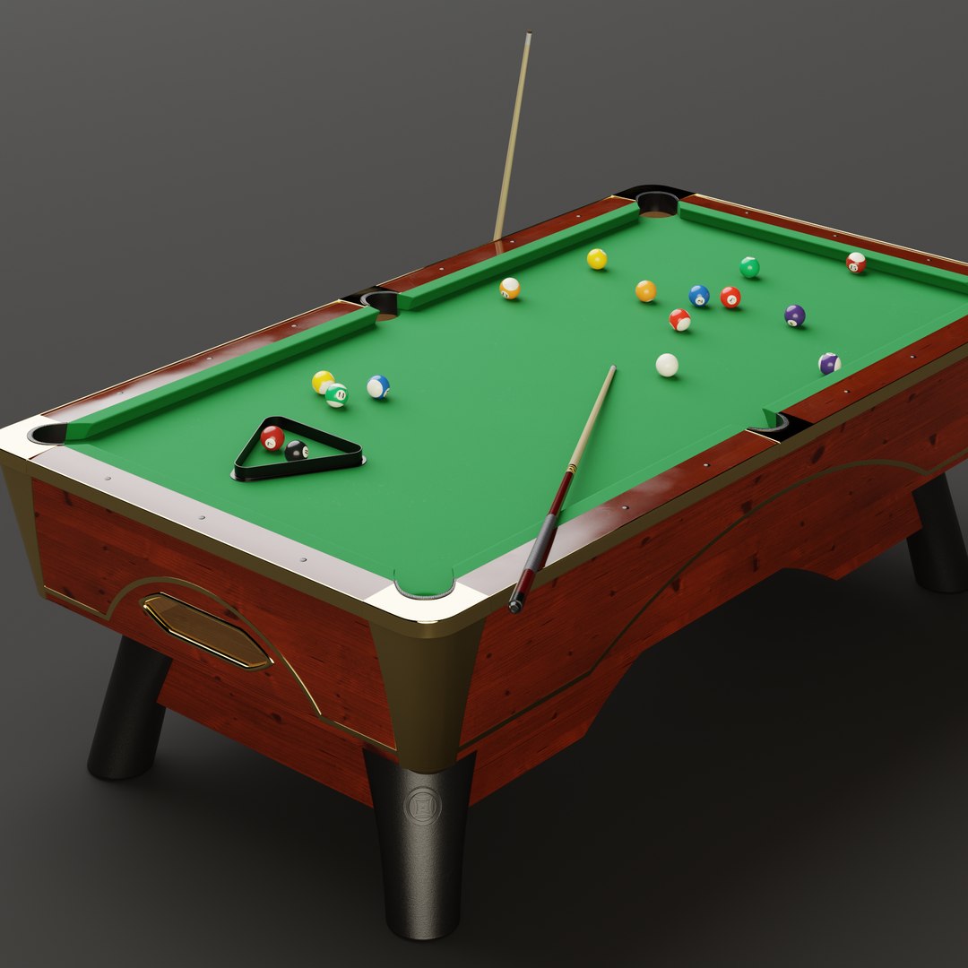 Pool Table 3D Model - TurboSquid 1857253