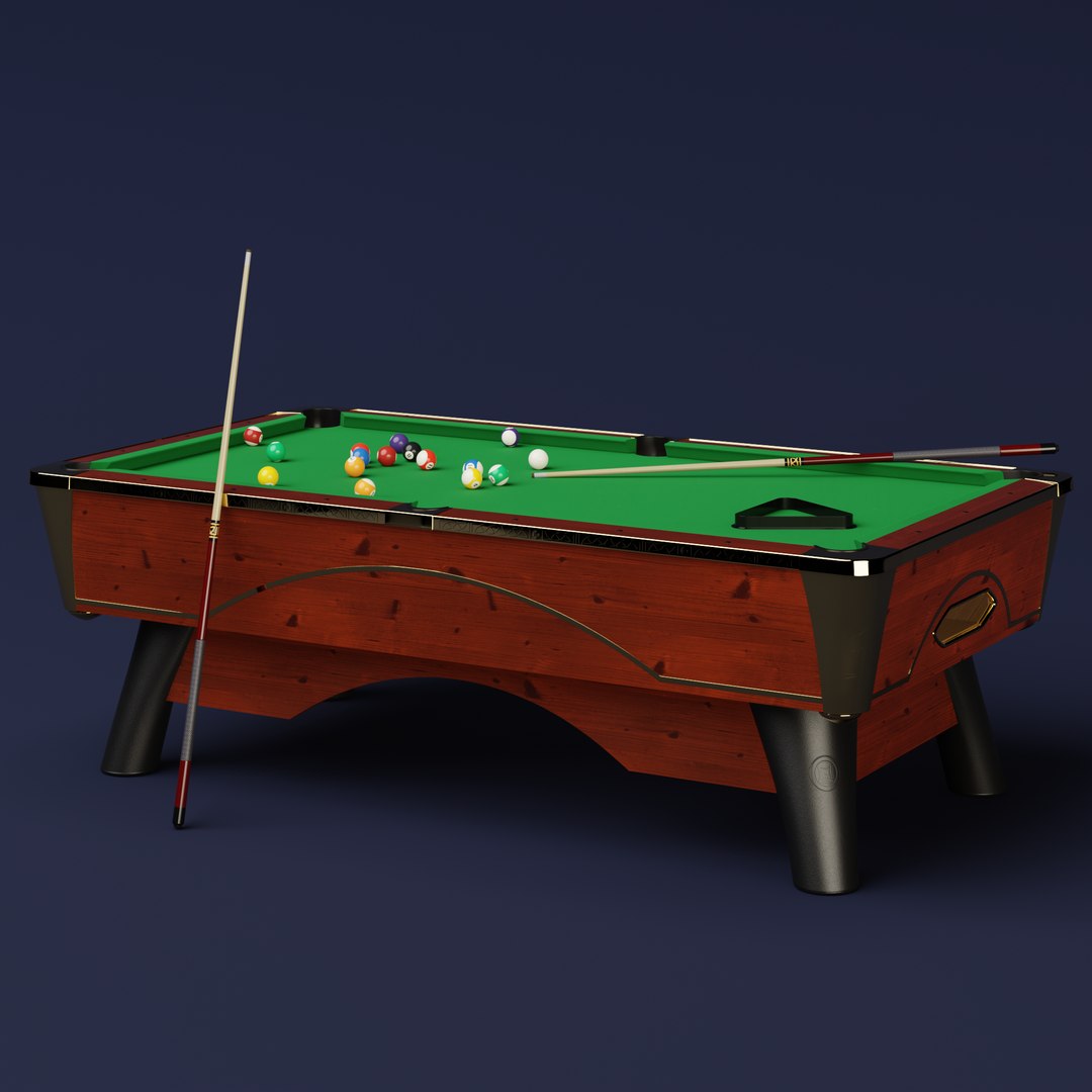 Pool Table 3D Model - TurboSquid 1857253