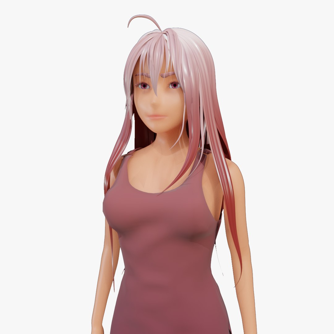 3D Simple Female Character Model - TurboSquid 2297116