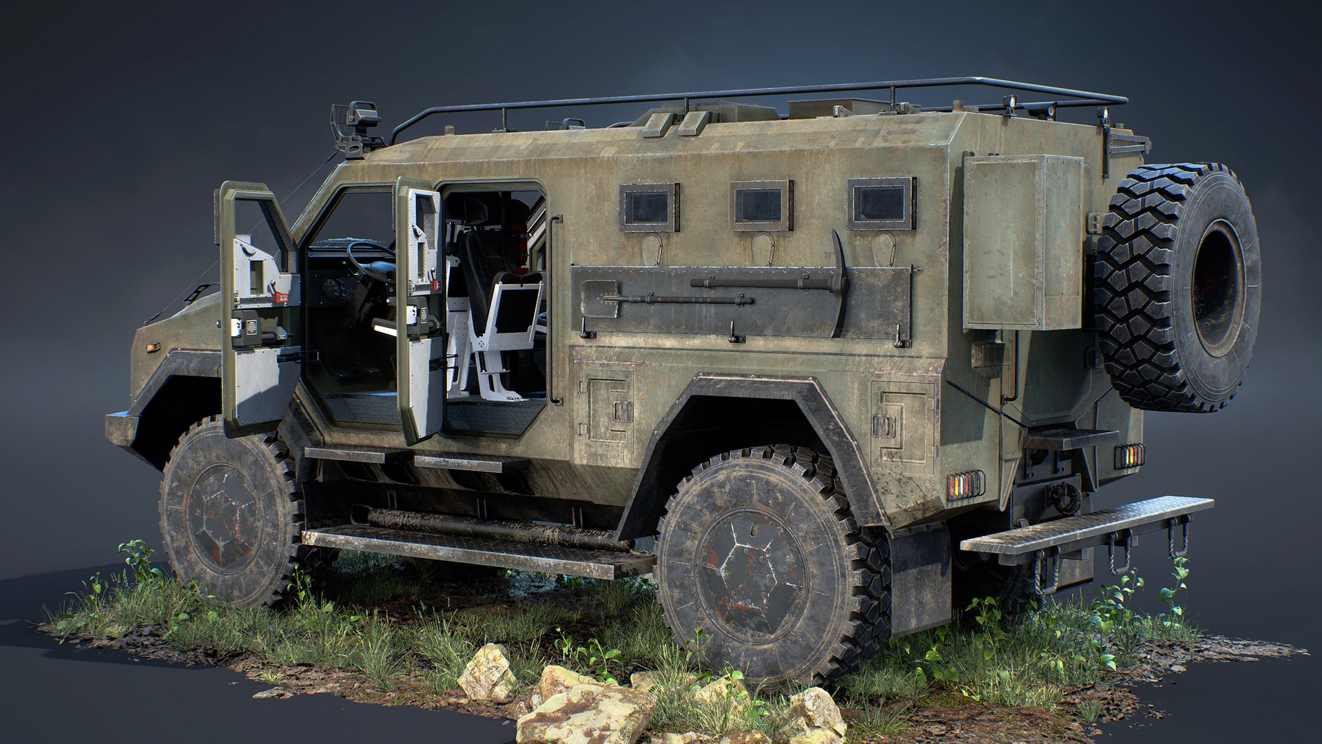 Varta MRAP With Interior Game Ready Model - TurboSquid 2251331