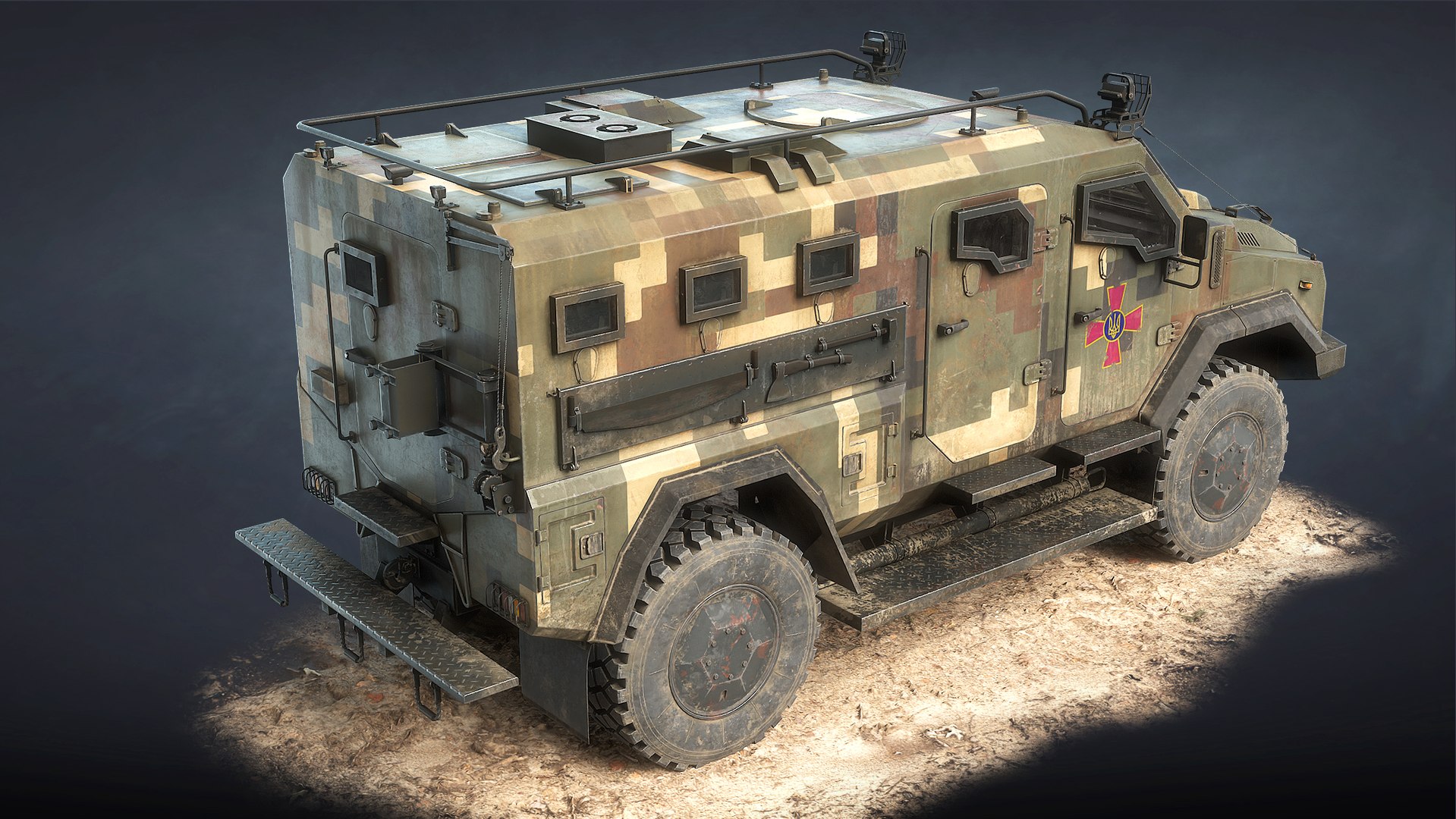 Varta MRAP With Interior Game Ready Model - TurboSquid 2251331
