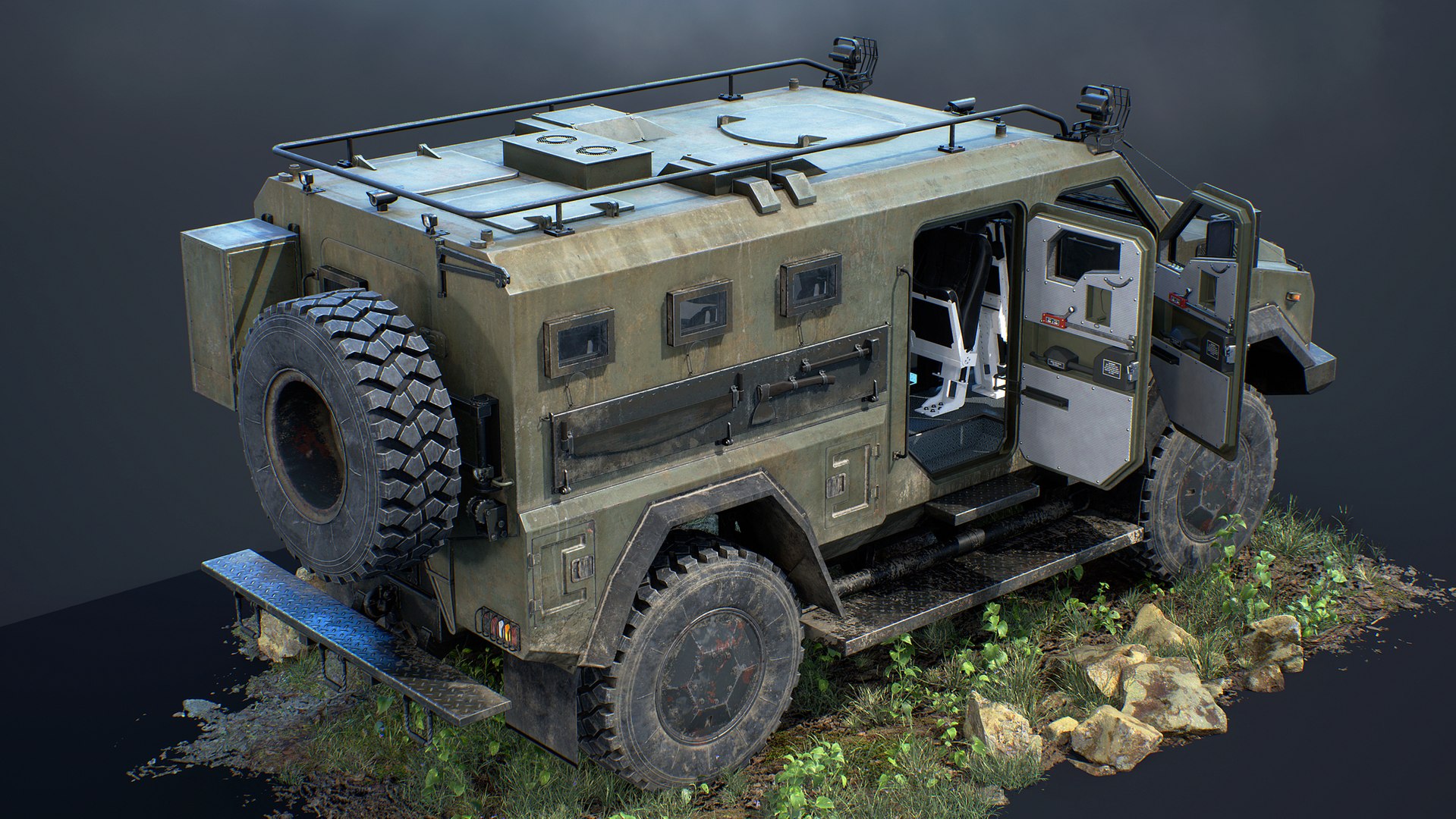 Varta MRAP With Interior Game Ready Model - TurboSquid 2251331