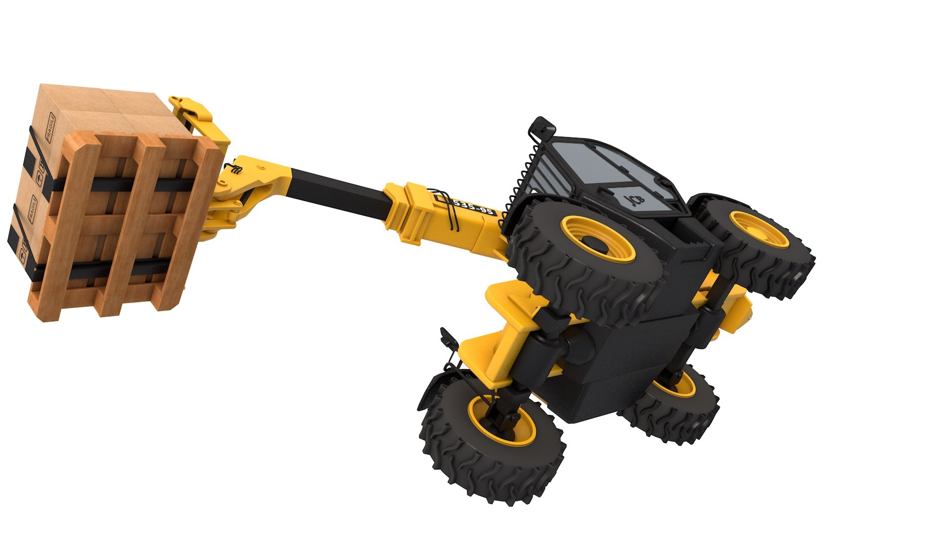 Telescopic Handler Forklift JCB 3D - TurboSquid 2148318