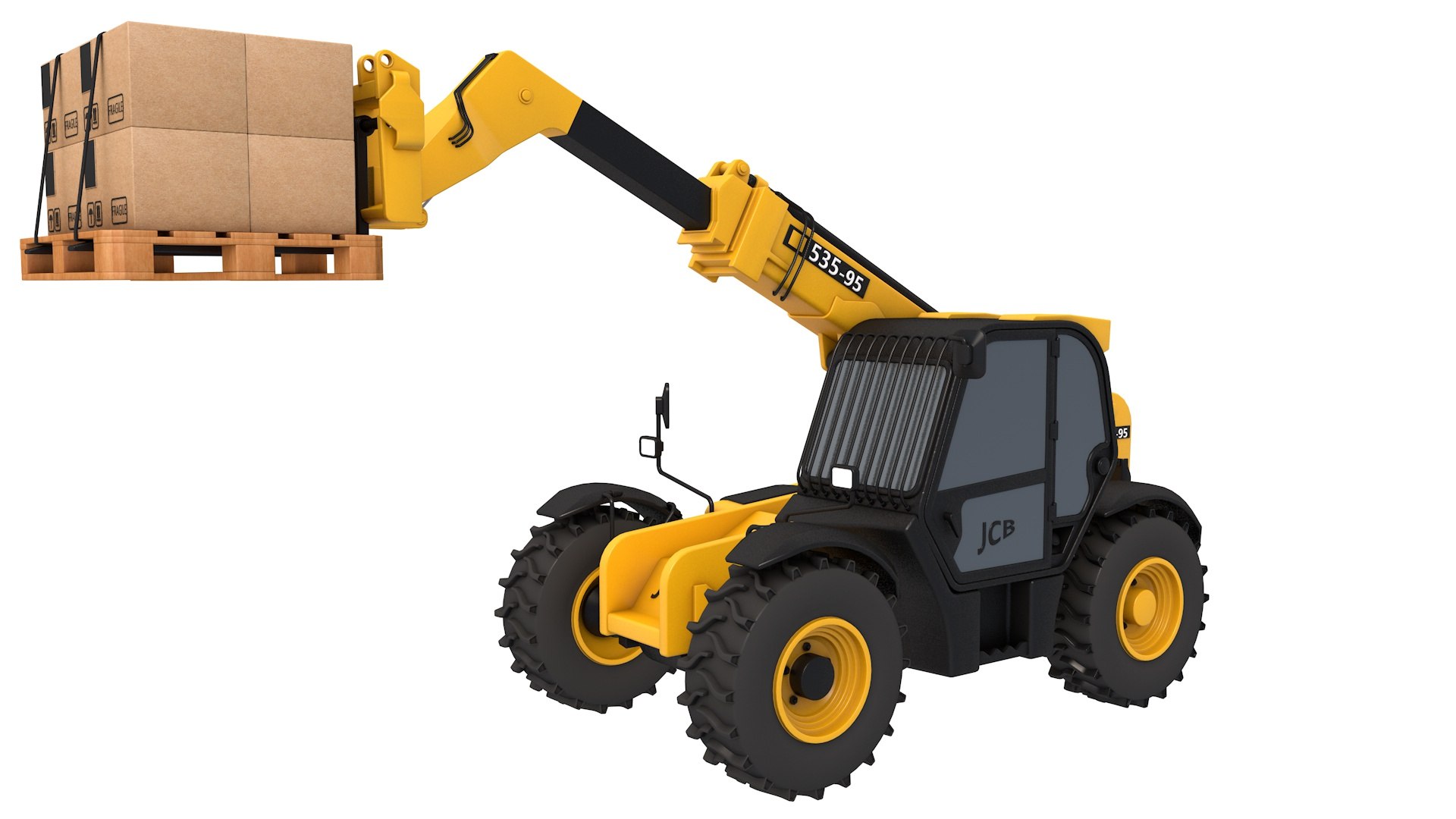 Telescopic Handler Forklift JCB 3D - TurboSquid 2148318