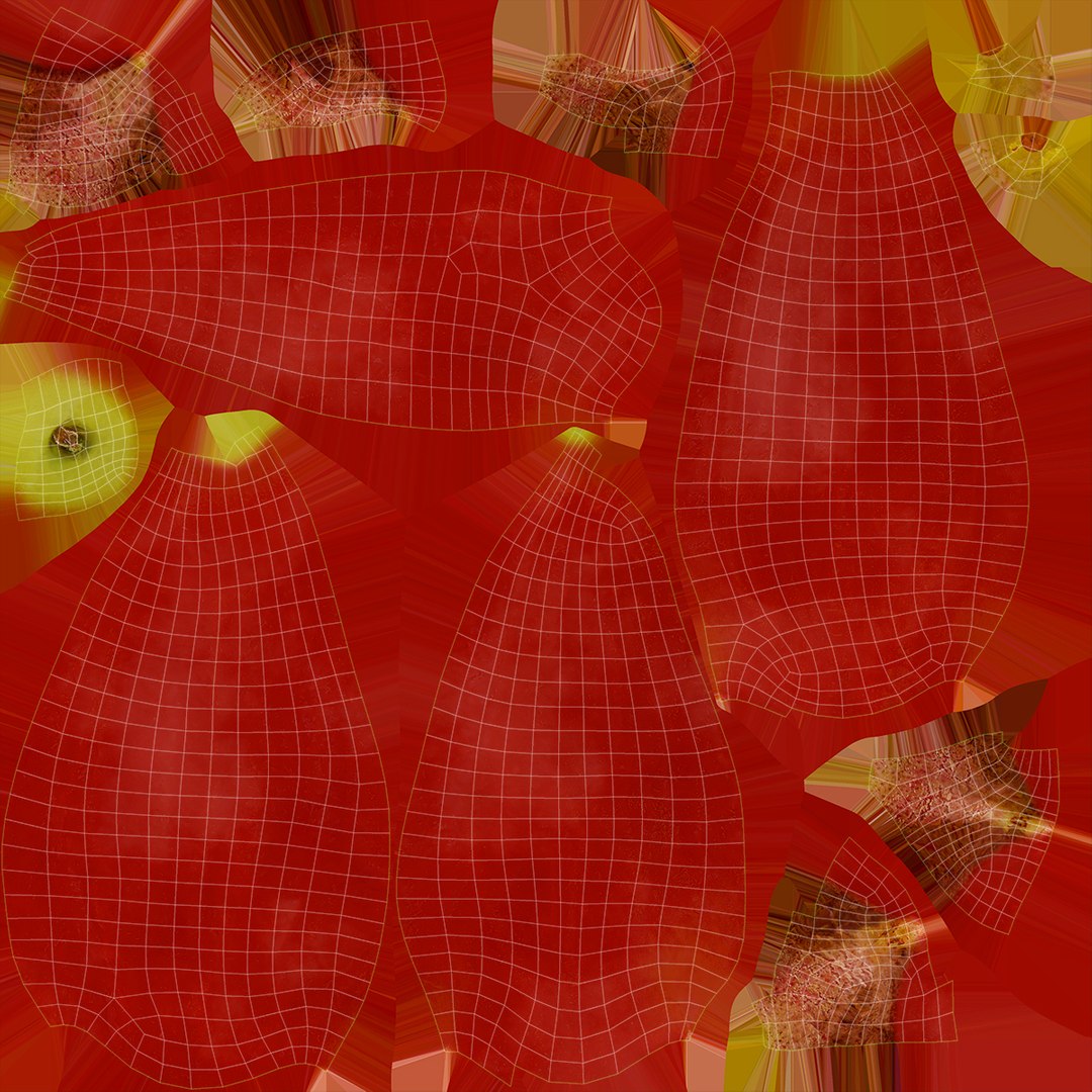 3D Rose Apple Pose 2 Model - TurboSquid 1846599