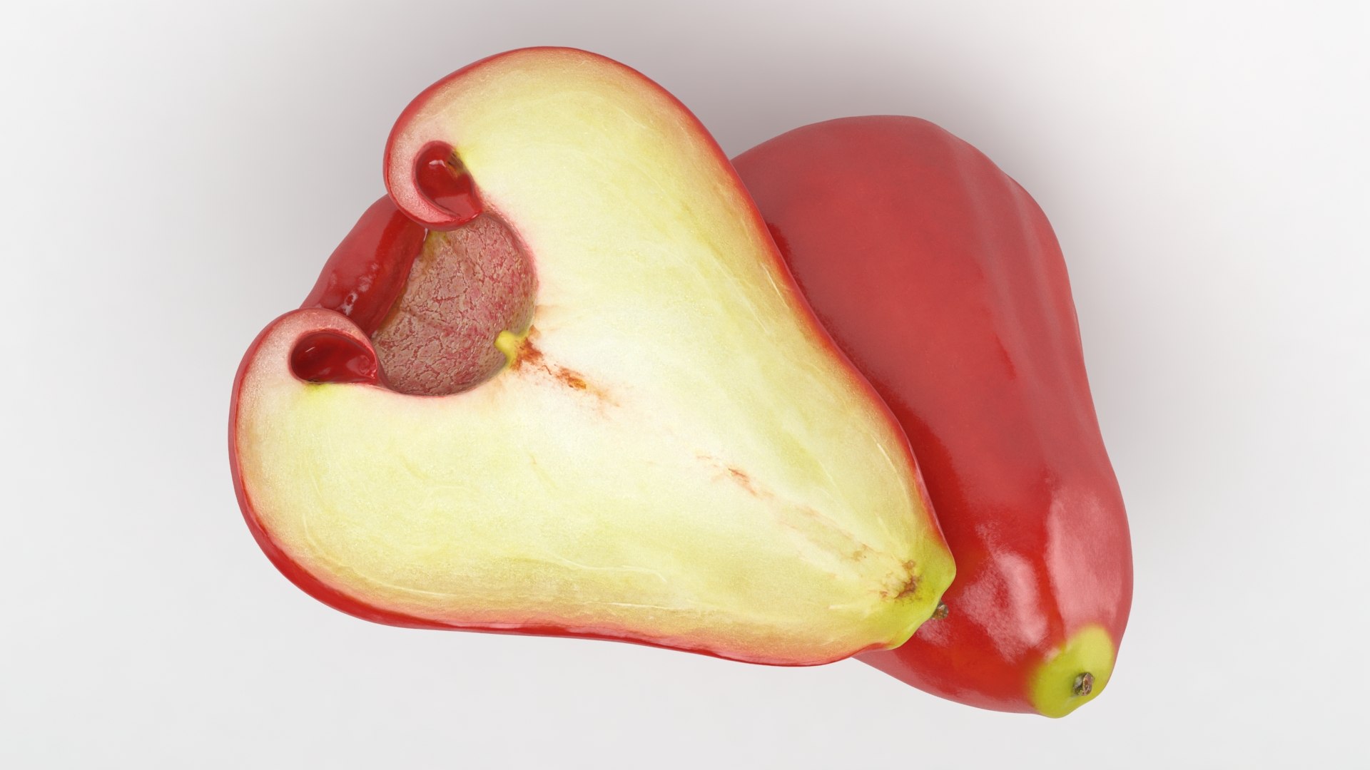 3D Rose Apple Pose 2 Model - TurboSquid 1846599