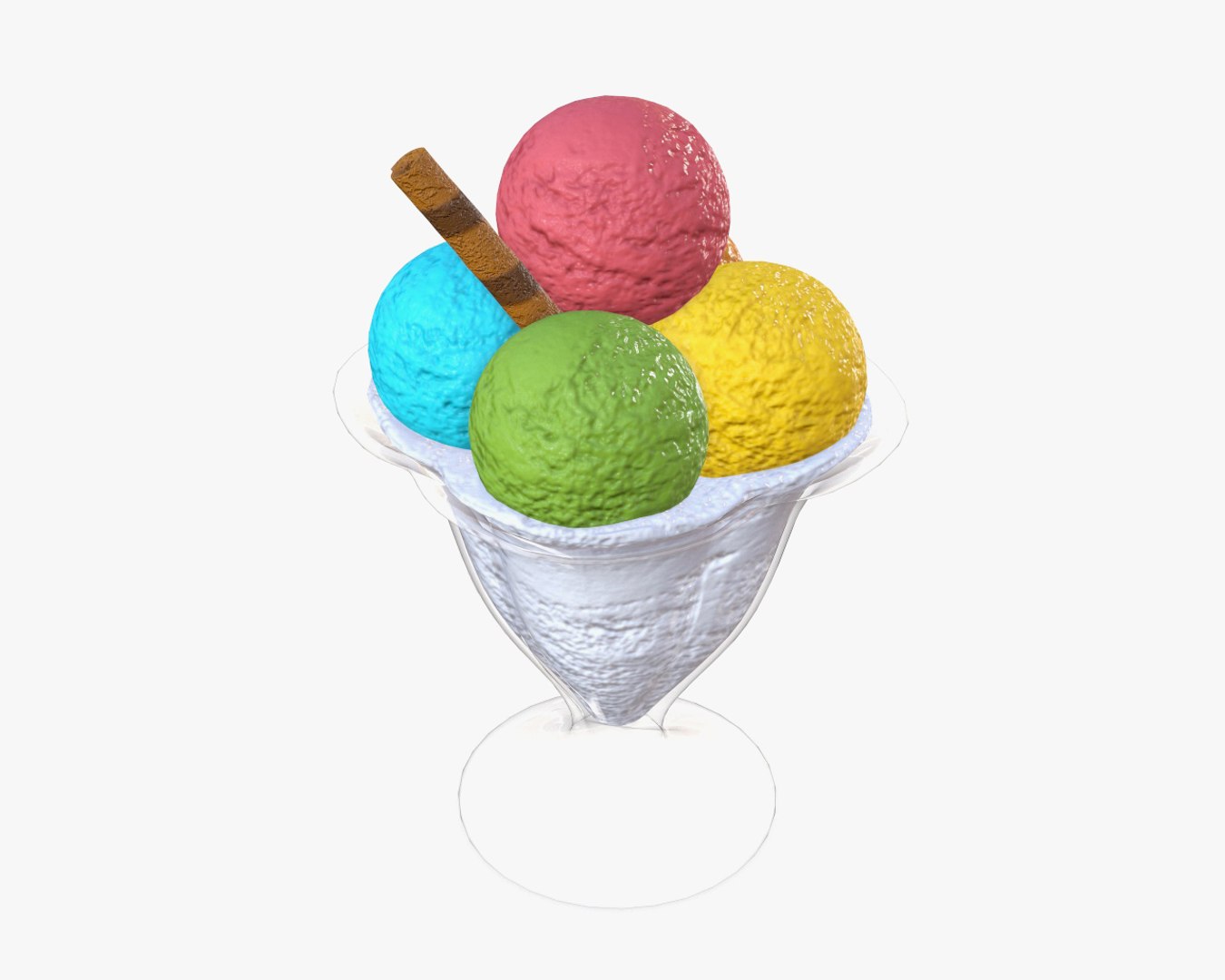 Ice Cream Ball 3D Model - TurboSquid 1417277