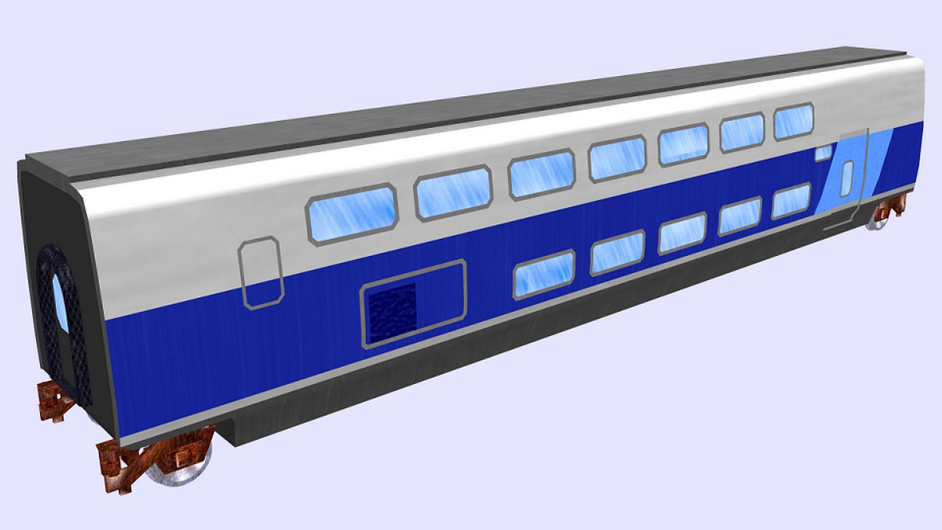 Euroduplex Tgv Passenger Train Low Poly 3D Model - TurboSquid 1747089