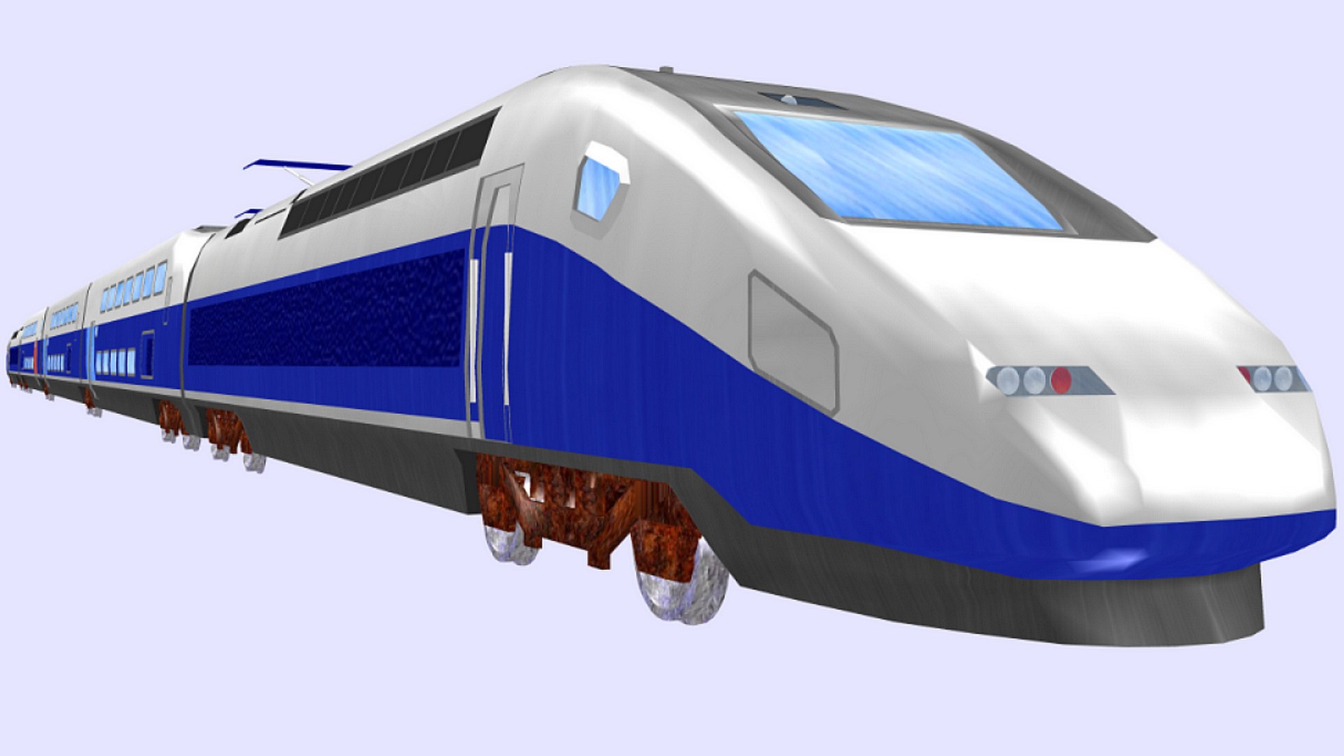 Euroduplex Tgv Passenger Train Low Poly 3D Model - TurboSquid 1747089