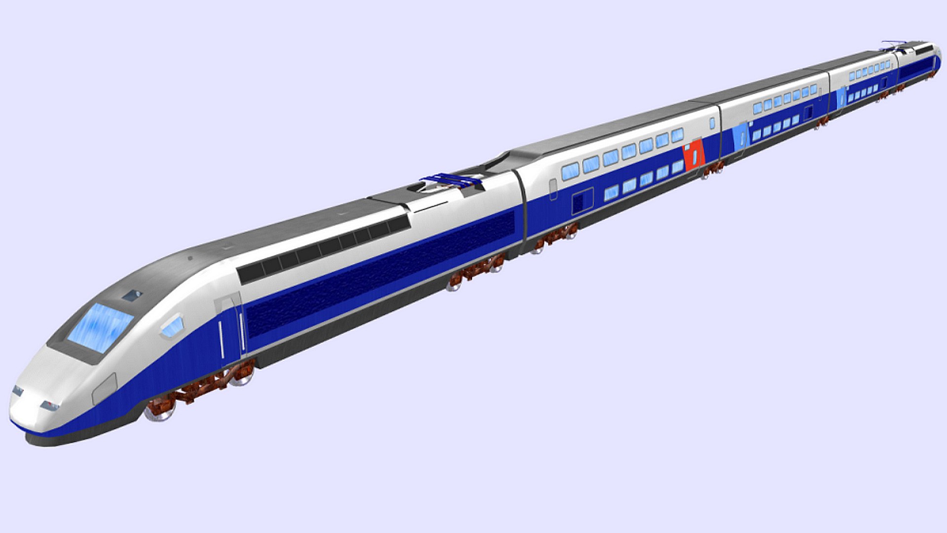 Euroduplex Tgv Passenger Train Low Poly 3D Model - TurboSquid 1747089