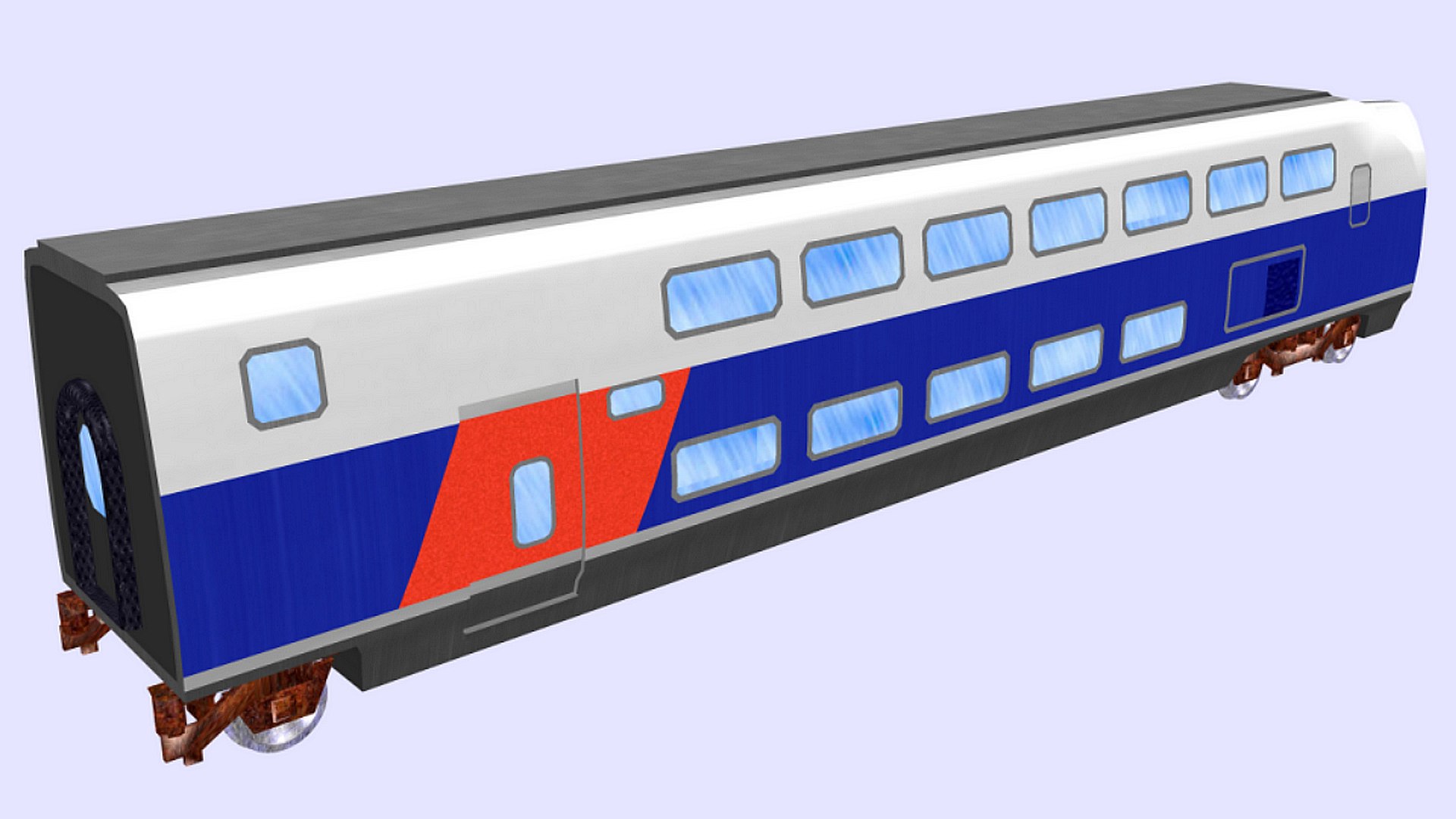 Euroduplex Tgv Passenger Train Low Poly 3D Model - TurboSquid 1747089
